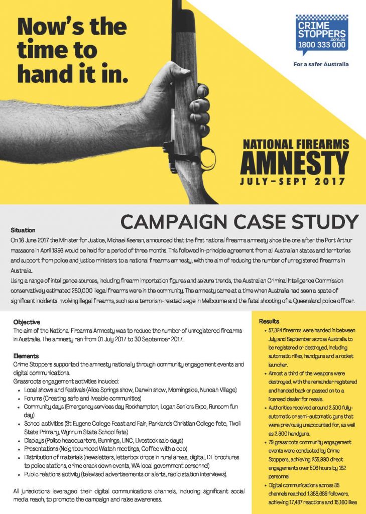 Case Studies - Crime Stoppers Australia