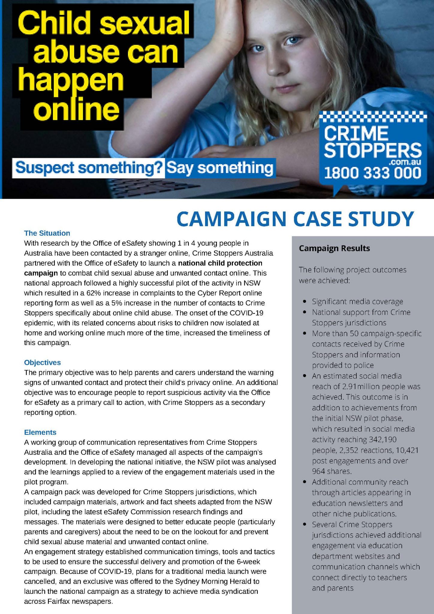Case Studies - Crime Stoppers Australia